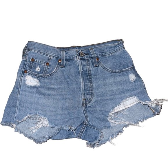 Levi's | Shorts | Levi Strauss 5 Denim Blue Jeans U Short Short Daisy ...